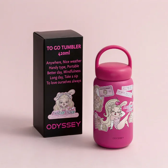 [쓰임X라라부] 오딧세이 투고 텀블러 420ml 체리 핑크 - 감도 깊은 취향 셀렉트샵 29CM