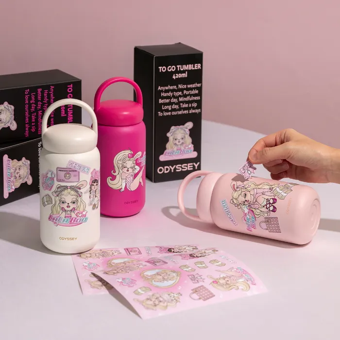 [쓰임X라라부] 오딧세이 투고 텀블러 420ml 체리 핑크 - 감도 깊은 취향 셀렉트샵 29CM