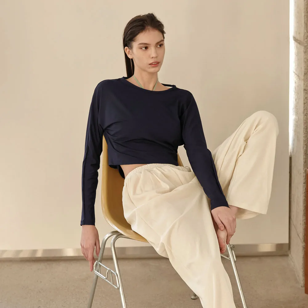 오픈백 랩 커버업 DEVI-T0128-에쉬네이비 - 감도 깊은 취향 셀렉트샵 29CM