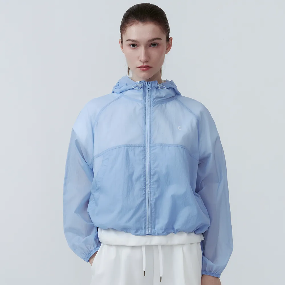 [25SS clove] Hooded Short Windbreaker (Blue) - 감도 깊은 취향 셀렉트샵 29CM