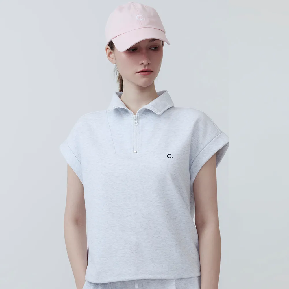 [25SS clove] Soft Half Zip-Up Vest (Light Grey) - 감도 깊은 취향 셀렉트샵 29CM