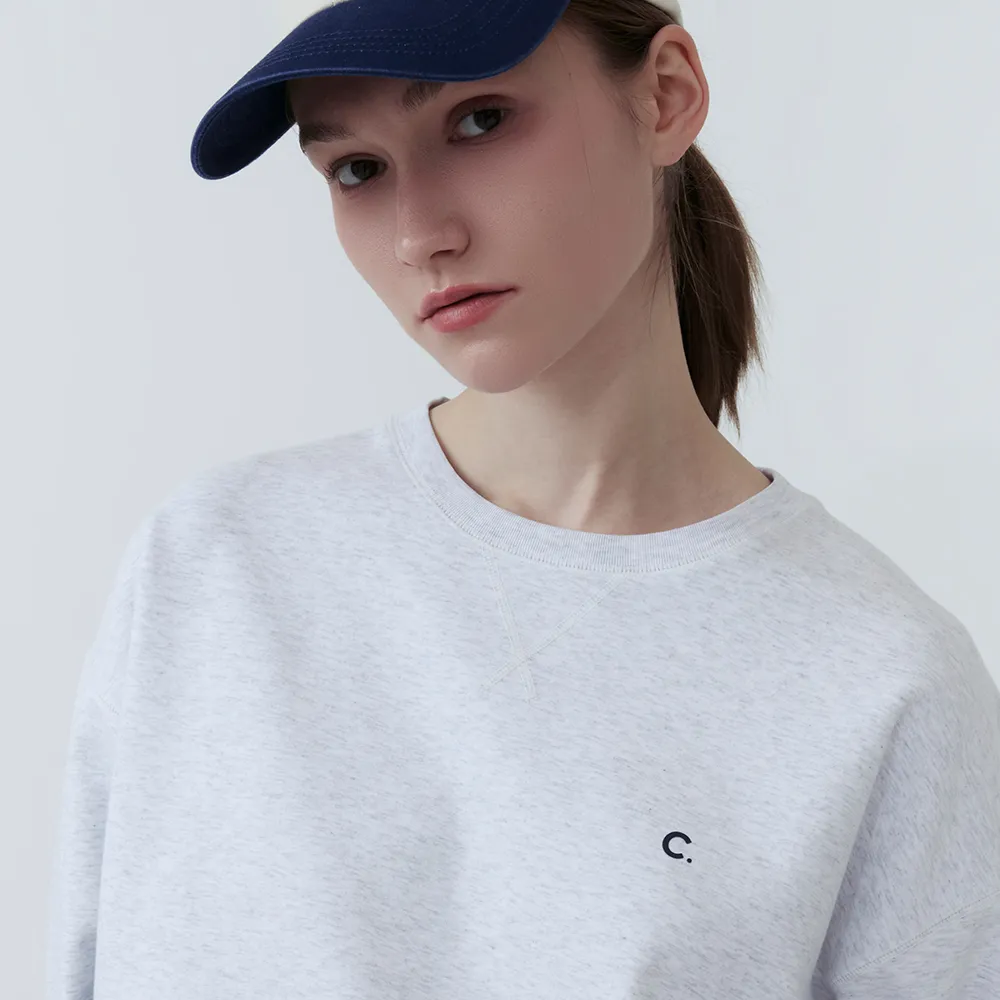 [25SS clove] Soft Crop Sweatshirt (Light Grey) - 감도 깊은 취향 셀렉트샵 29CM