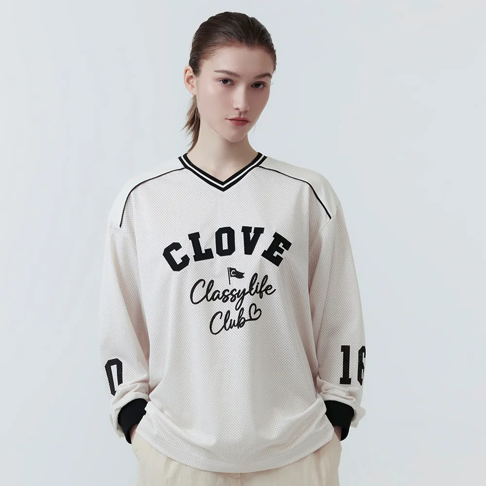 [25SS clove] Mesh Long Sleeve Rugby Shirt (Cream) - 감도 깊은 취향 셀렉트샵 29CM