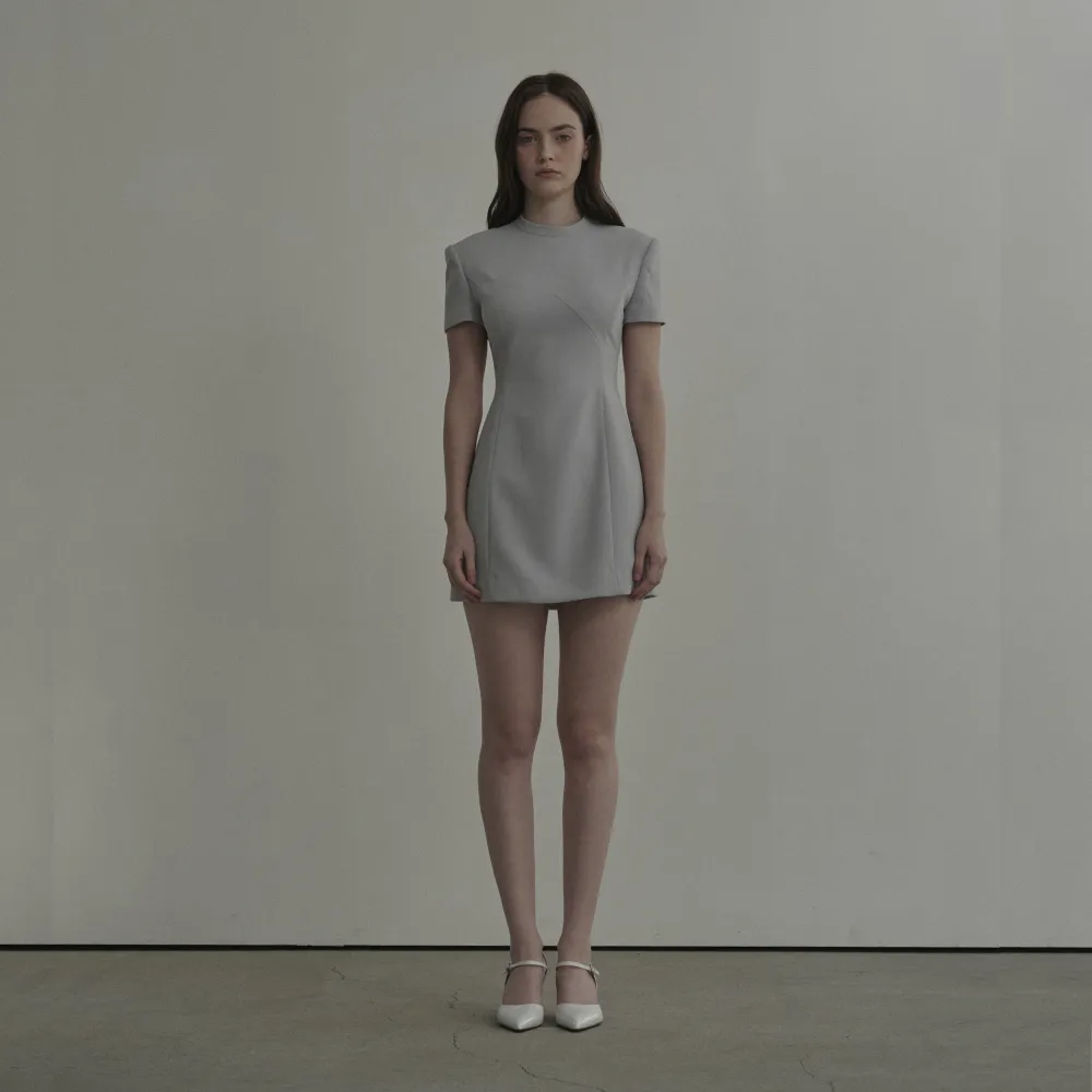 Half Neck Tailored Suit Dress-Sky Blue - 감도 깊은 취향 셀렉트샵 29CM