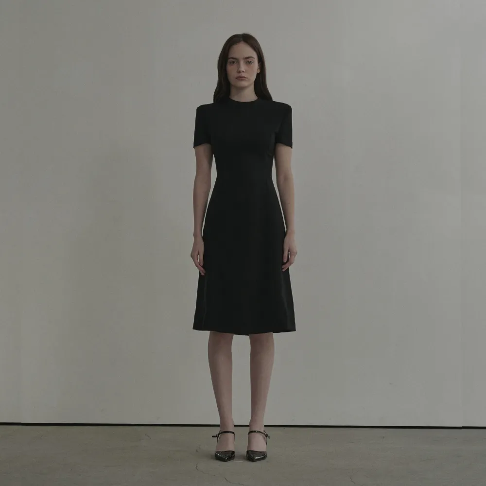 Half Neck Tailored Long Suit Dress - Black - 감도 깊은 취향 셀렉트샵 29CM