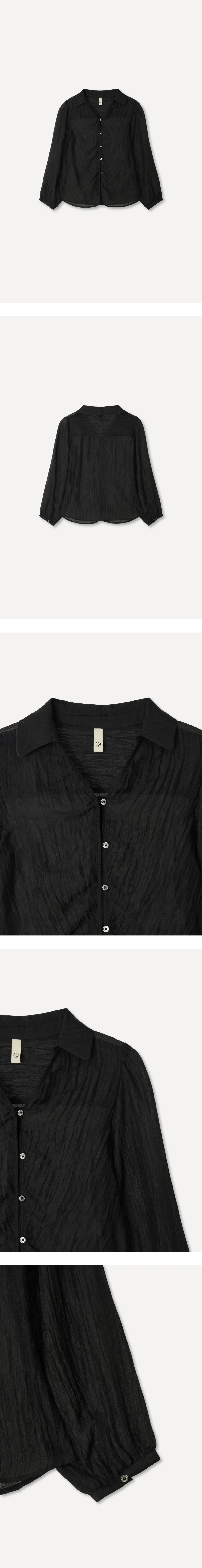 [3차 리오더]ADD SHEER BLOUSE (BLACK) - 감도 깊은 취향 셀렉트샵 29CM