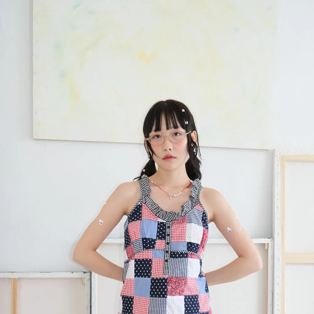 CHACHA PATCHWORK MINI DRESS _RED - 감도 깊은 취향 셀렉트샵 29CM