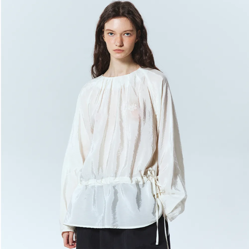 SHINE CURVED SLEEVE BLOUSE_IVORY - 감도 깊은 취향 셀렉트샵 29CM