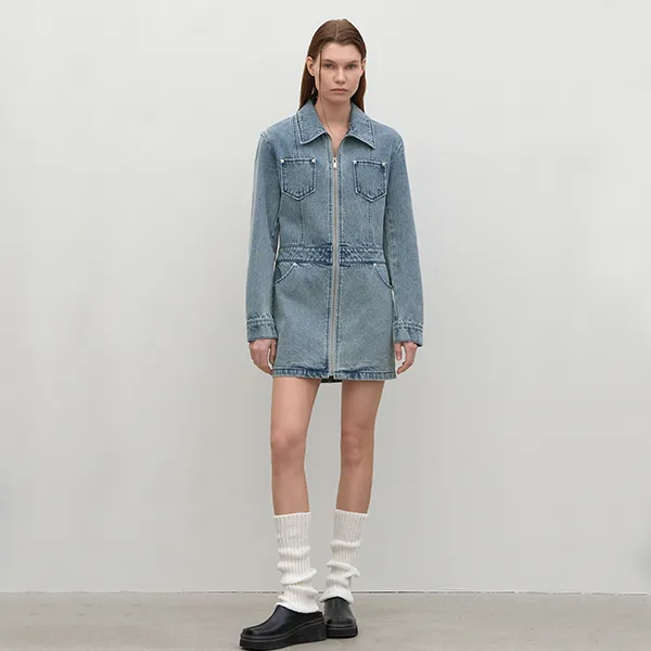 MELIN ZIP-UP MINI DENIM DRESS(OP-6153) - 감도 깊은 취향 셀렉트샵 29CM