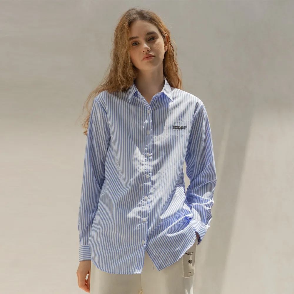 STANDARD AMBROID STRIPED SHIRT_NHSH497 (SKY BLUE) - 감도 깊은 취향 셀렉트샵 29CM