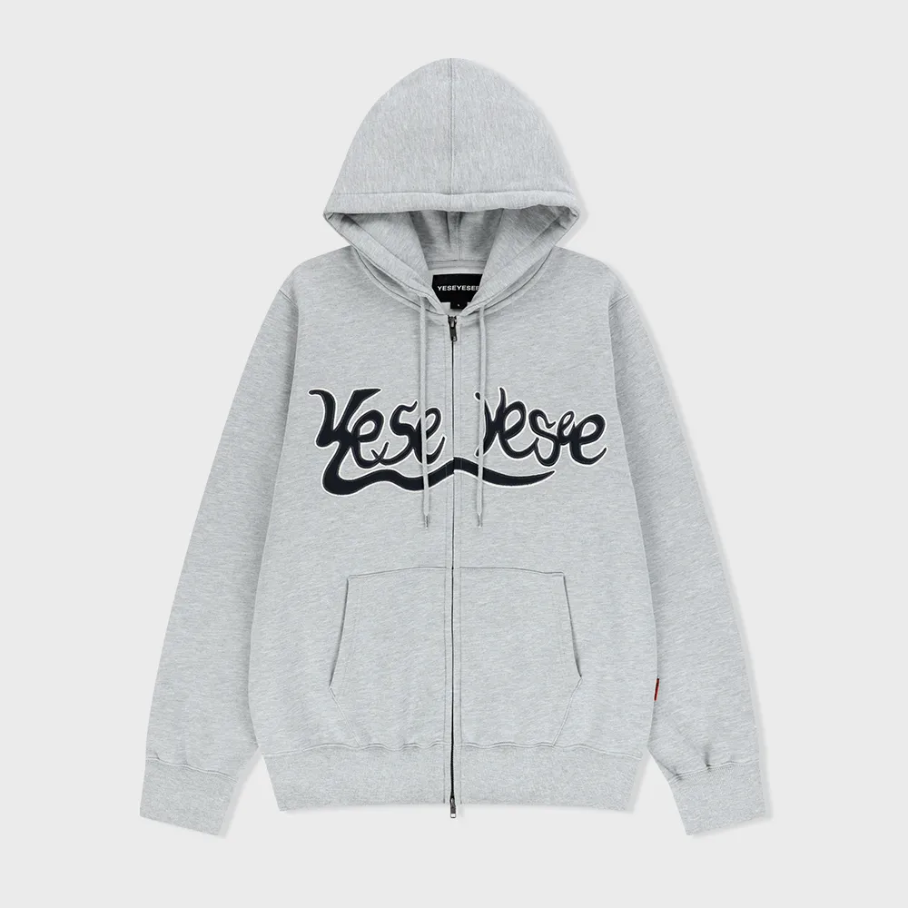 Y.E.S Snail Logo Zip-up Hoodie Grey - 감도 깊은 취향 셀렉트샵 29CM
