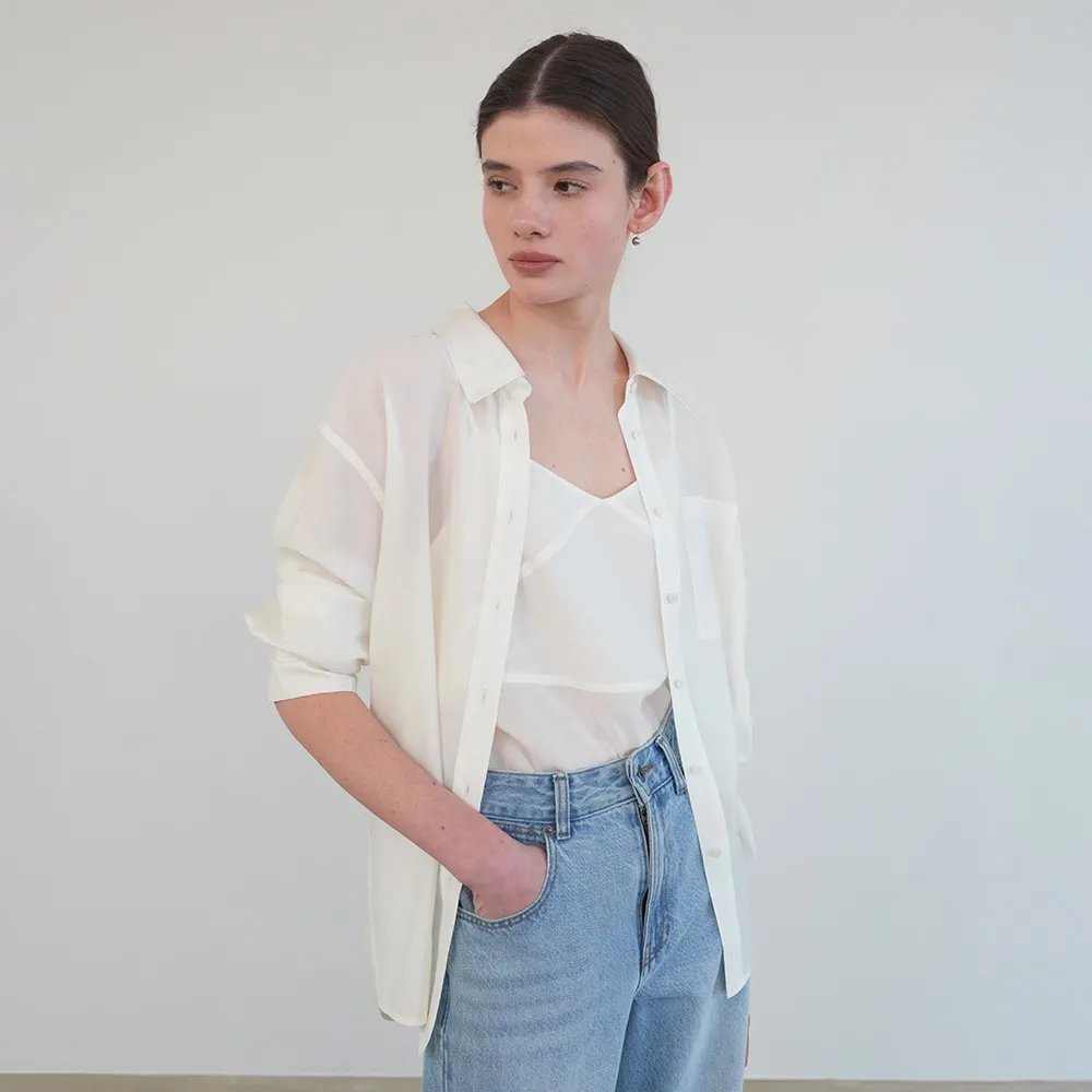 [SET]쉬어 뷔스티에 셔츠 NEW5MB329_2colors - 감도 깊은 취향 셀렉트샵 29CM