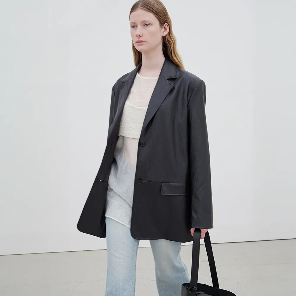 Classity Leather Single Jacket - Black - 감도 깊은 취향 셀렉트샵 29CM