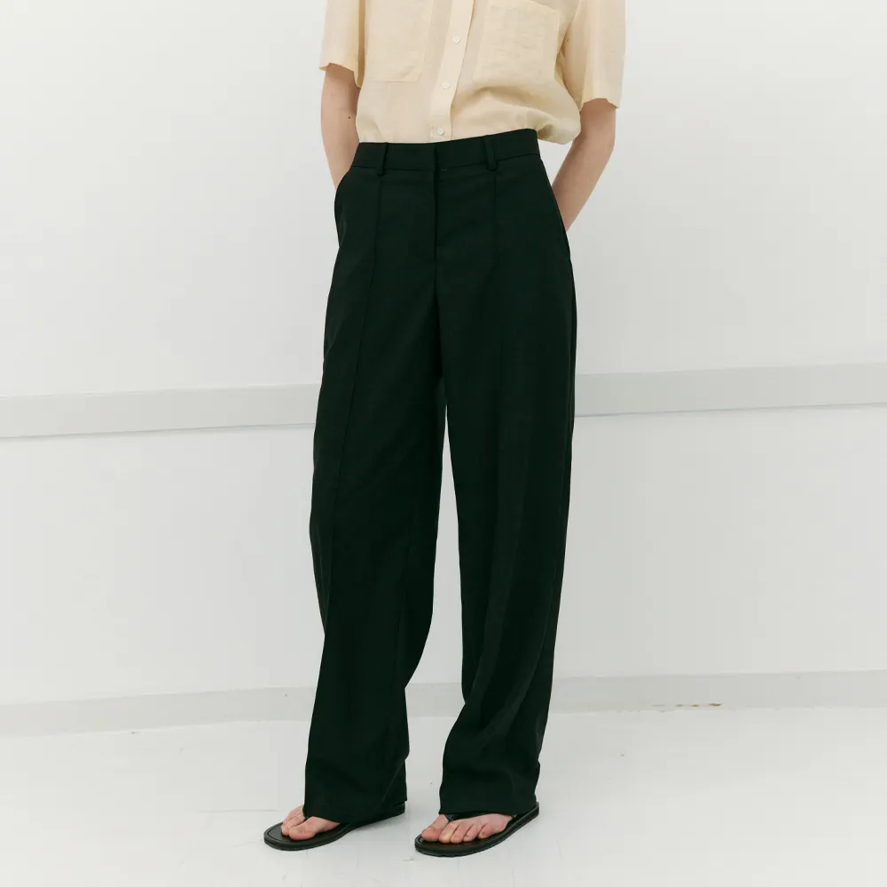 Pintuck Straight Slacks_Black - 감도 깊은 취향 셀렉트샵 29CM