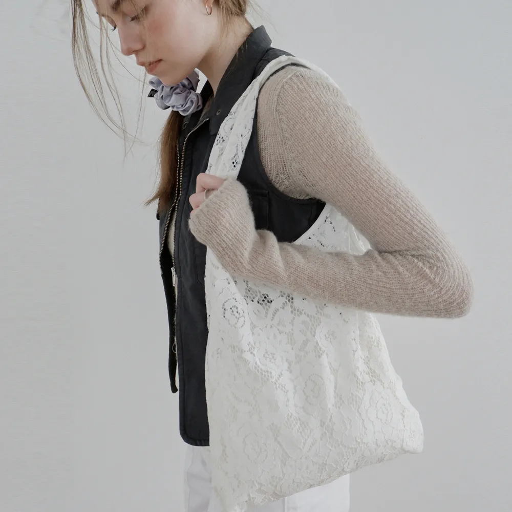 Lace Flower Shoulder Bag_White - 감도 깊은 취향 셀렉트샵 29CM