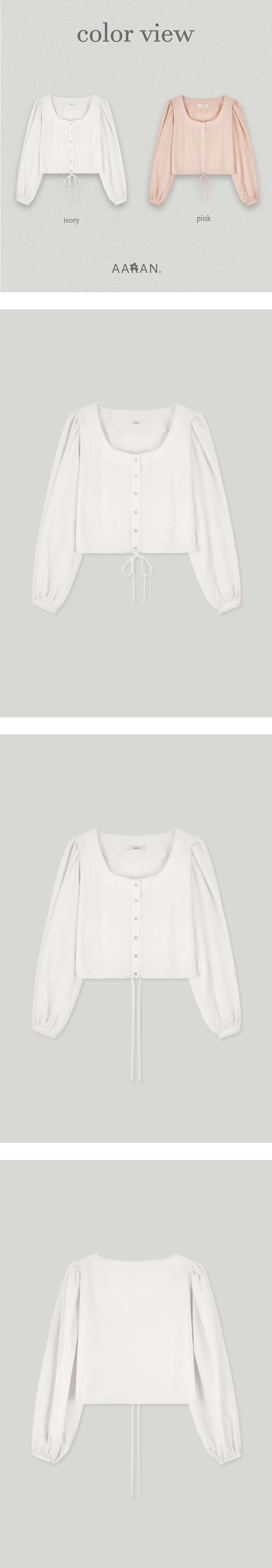 Soft square neck lace blouse_ivory - 감도 깊은 취향 셀렉트샵 29CM