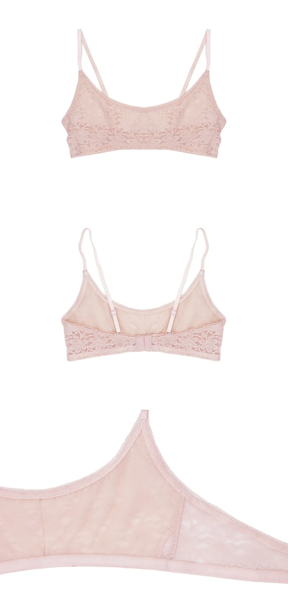 Camila Lace Bralette Rose (카밀라 레이스 브라렛 로즈) - 감도 깊은 취향 셀렉트샵 29CM