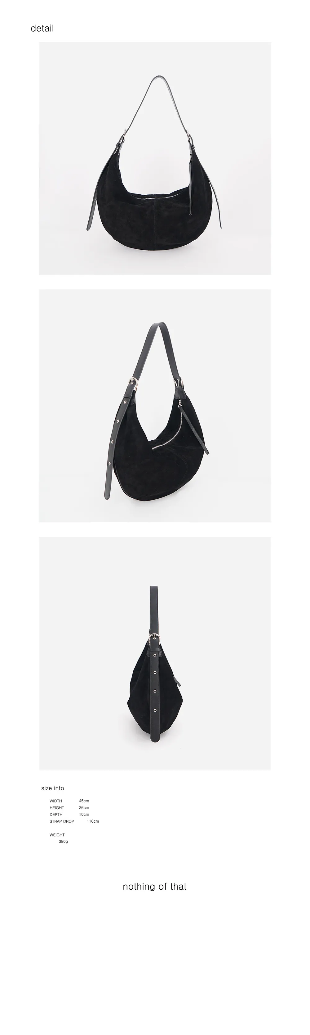[29CM 단독] luna bag / suede black - 감도 깊은 취향 셀렉트샵 29CM