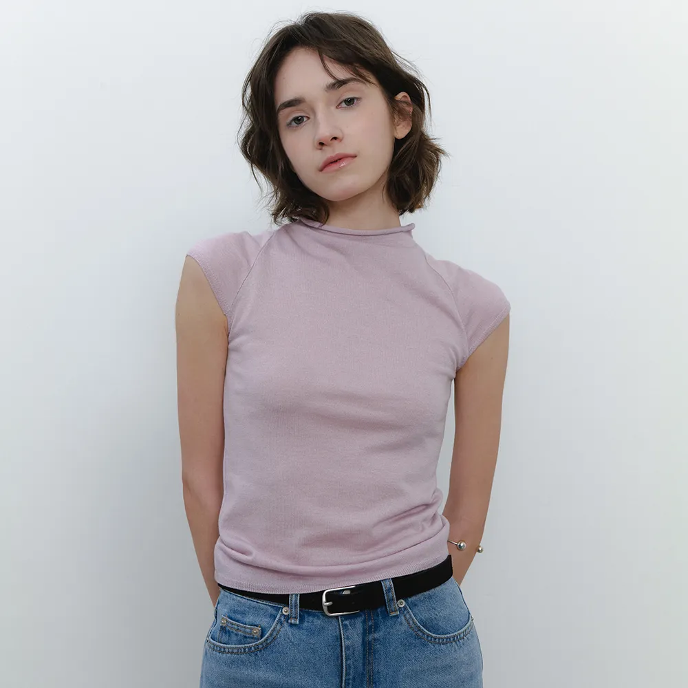 Cap sleeve Half-neck knitwear_pink - 감도 깊은 취향 셀렉트샵 29CM