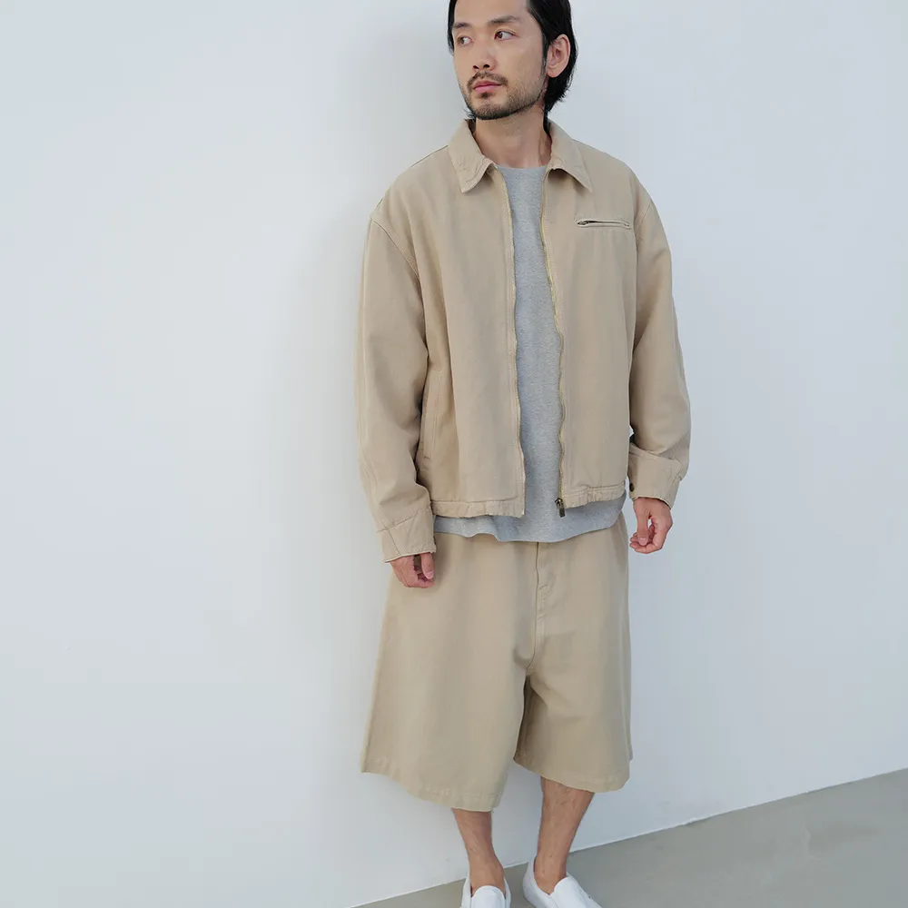 OVER-DYEING BERMUDA DENIM PANTS [BEIGE] - 감도 깊은 취향 셀렉트샵 29CM