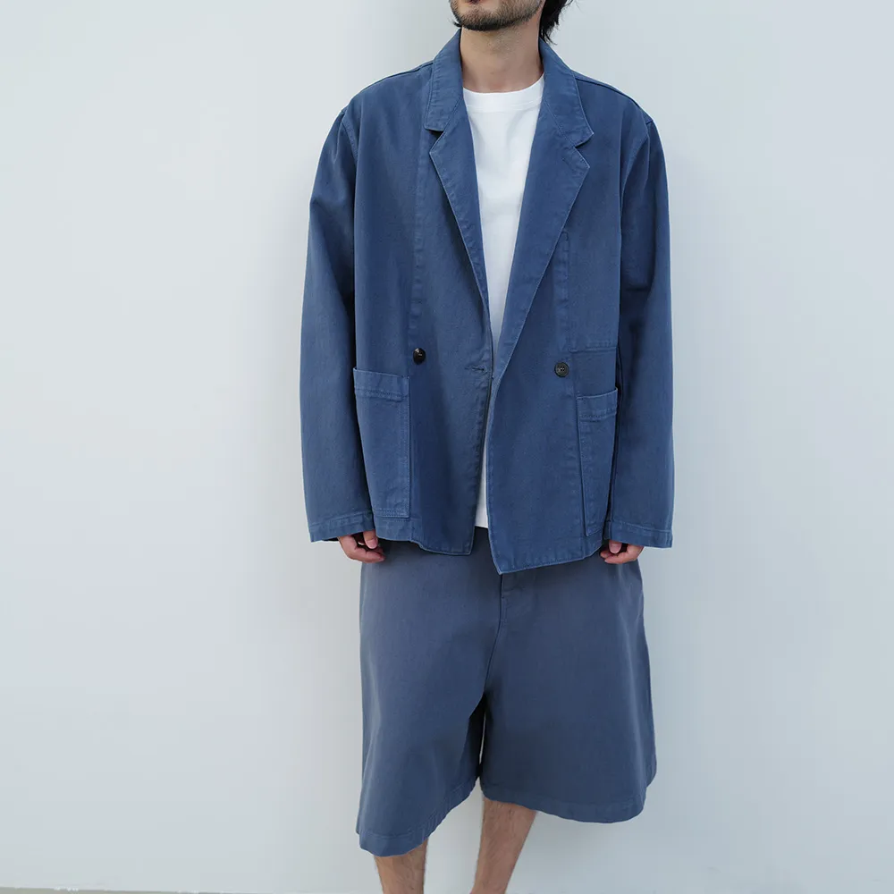OVER-DYEING BERMUDA DENIM PANTS [BLUE] - 감도 깊은 취향 셀렉트샵 29CM