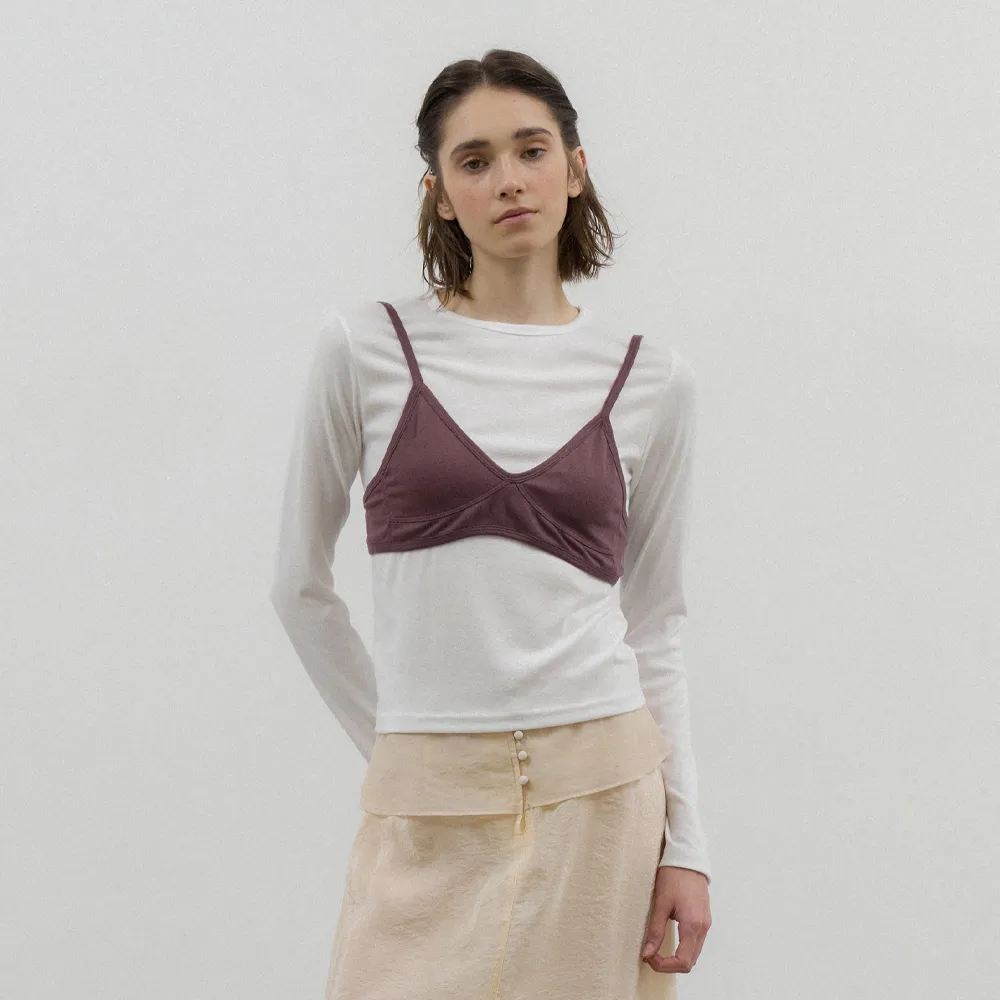 Light bralette tee (grape) - 감도 깊은 취향 셀렉트샵 29CM