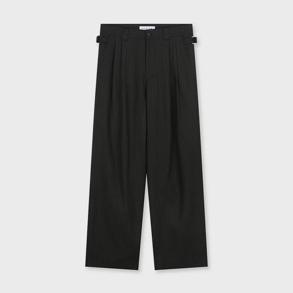 TWO TUCK TAPERED PANTS BLACK STRIPE - 감도 깊은 취향 셀렉트샵 29CM