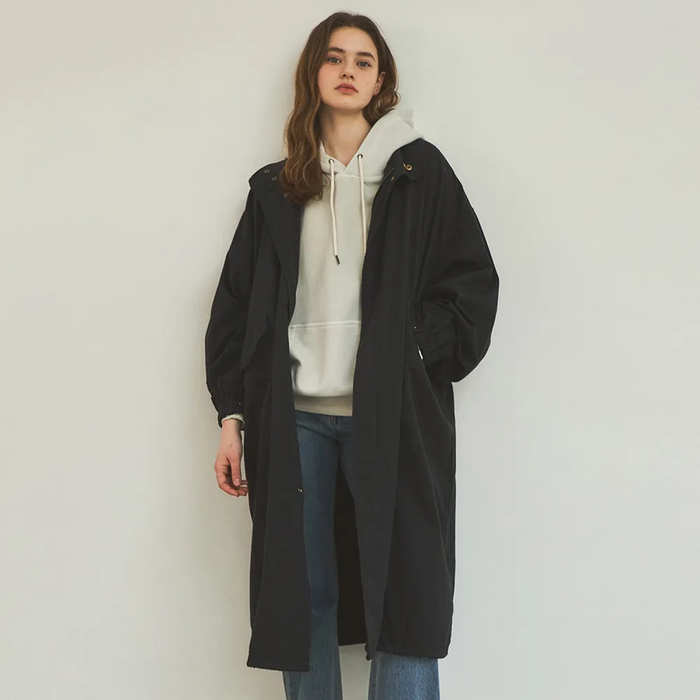 W/90s Classic Fishtail Long Bomber Jacket_Black(WC25-OT02) - 감도 깊은 취향 셀렉트샵 29CM