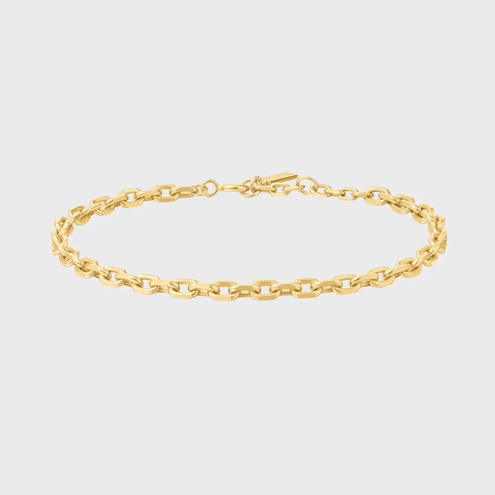 골드 미디엄 체인 925 실버 팔찌 B062-03G - 감도 깊은 취향 셀렉트샵 29CM