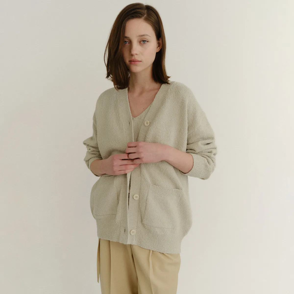 Layla boxfit knit cardigan (mint) - 감도 깊은 취향 셀렉트샵 29CM