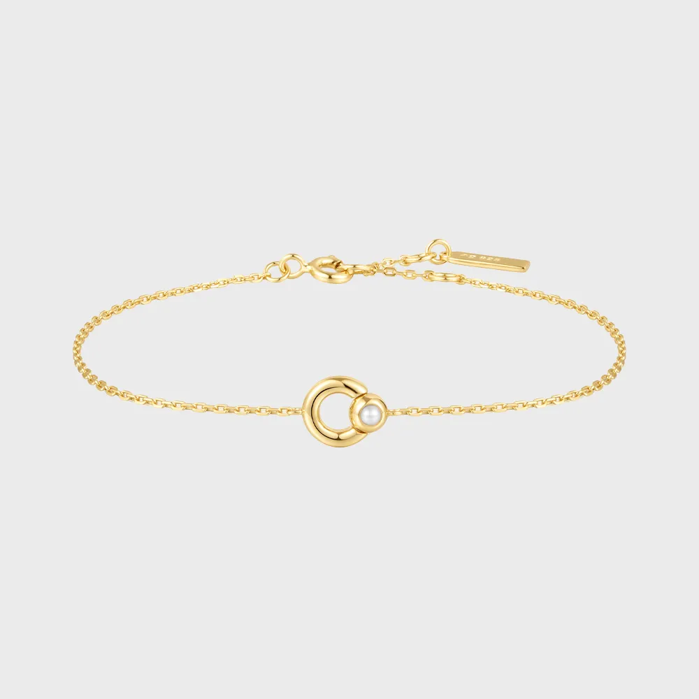 [아니아 하이에]후프 천연 담수 진주 925 실버 팔찌 B058-03G - 감도 깊은 취향 셀렉트샵 29CM