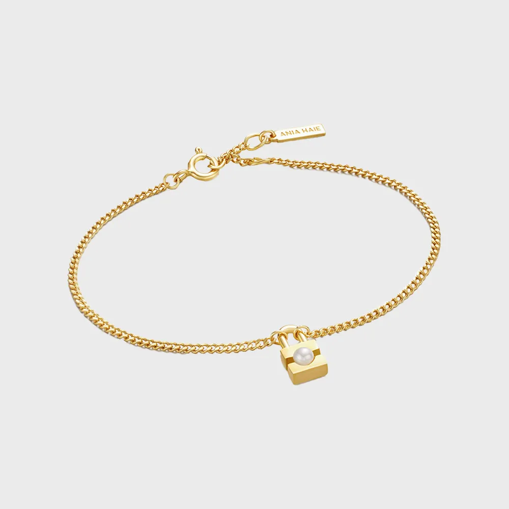 패드록 자물쇠 진주 925 실버 팔찌 B054-01G - 감도 깊은 취향 셀렉트샵 29CM