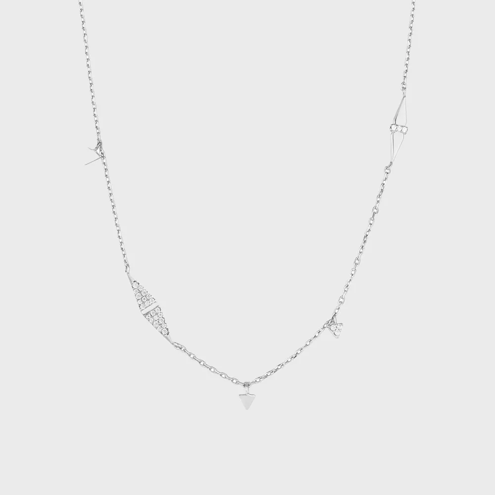 [최혜선 착용]지오메트릭 스파클 925 실버 체인 목걸이 N053-06H - 감도 깊은 취향 셀렉트샵 29CM