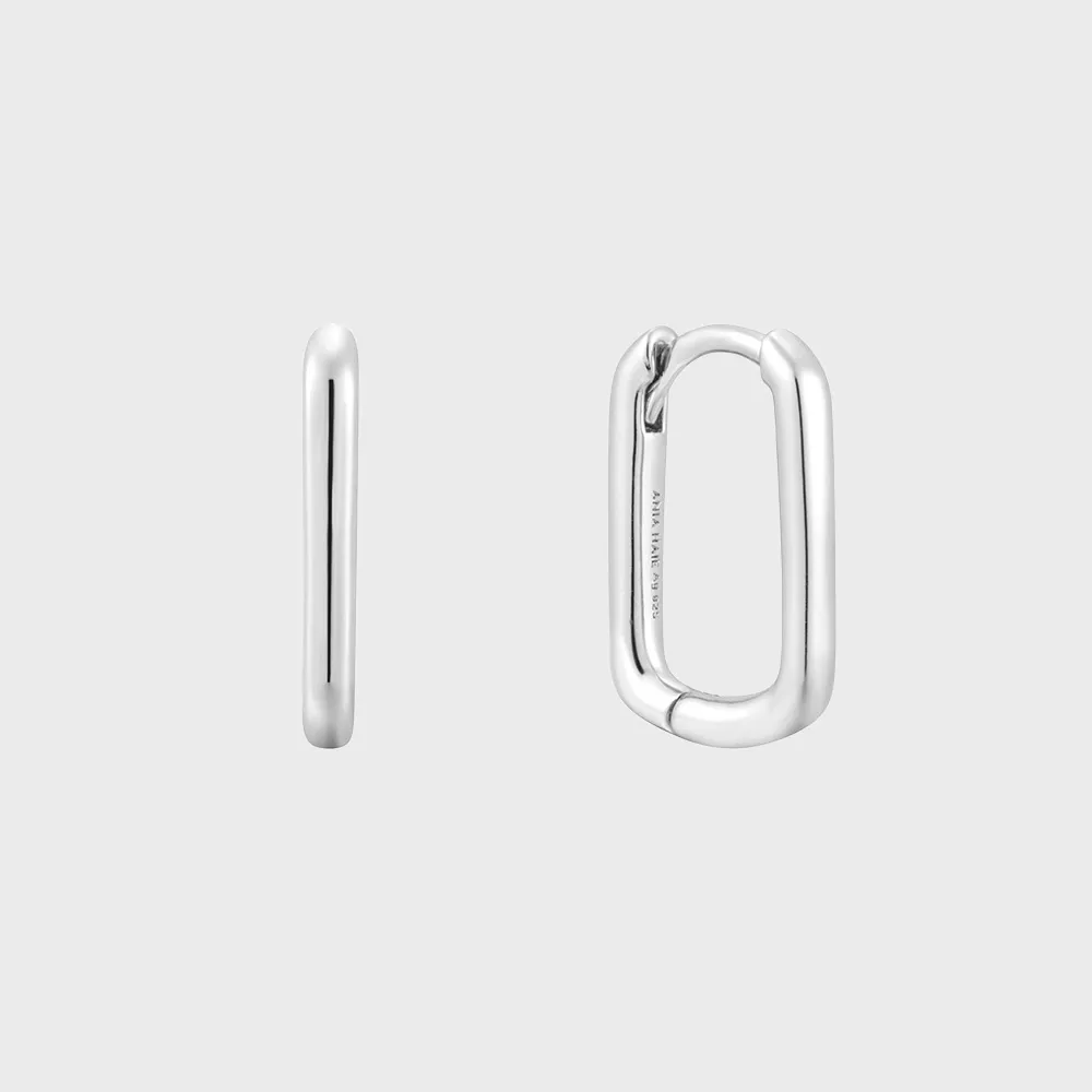 라지 오벌 925 실버 후프 링 귀걸이 E059-08H - 감도 깊은 취향 셀렉트샵 29CM