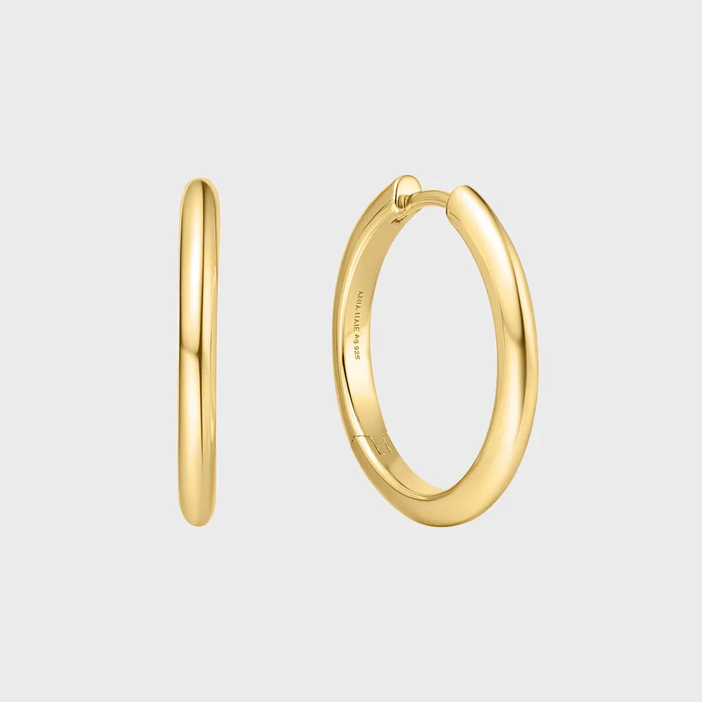 골드 튜브 미디엄 925 실버 링 귀걸이 E062-03G - 감도 깊은 취향 셀렉트샵 29CM