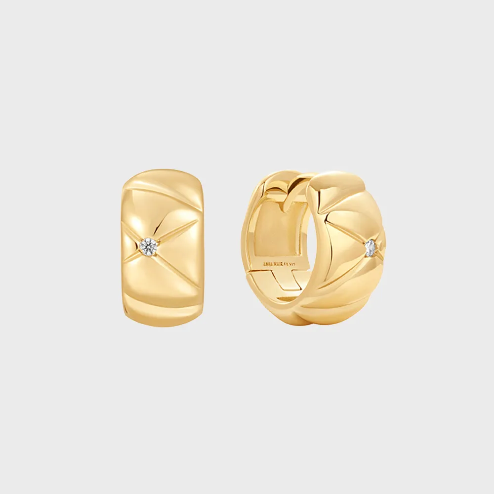 [조유리 착용] 키스 후프 925 실버 링 귀걸이 E057-05G - 감도 깊은 취향 셀렉트샵 29CM