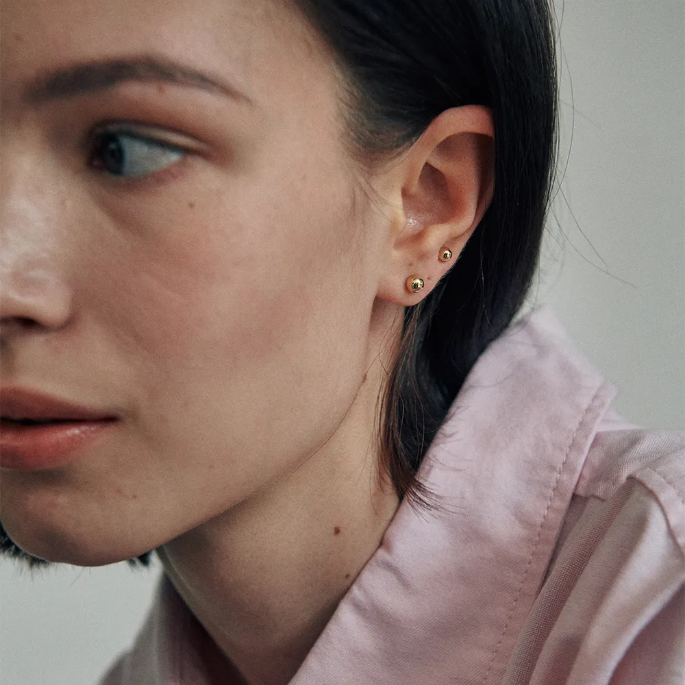 [14k gold] Deux.k.47 / mini ball piercing (4,5mm) - 감도 깊은 취향 셀렉트샵 29CM