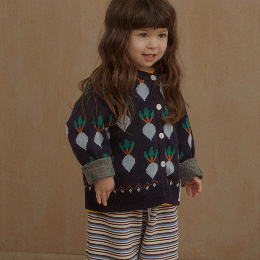 KIDS TURNIP CARDIGAN (NAVY) - 감도 깊은 취향 셀렉트샵 29CM