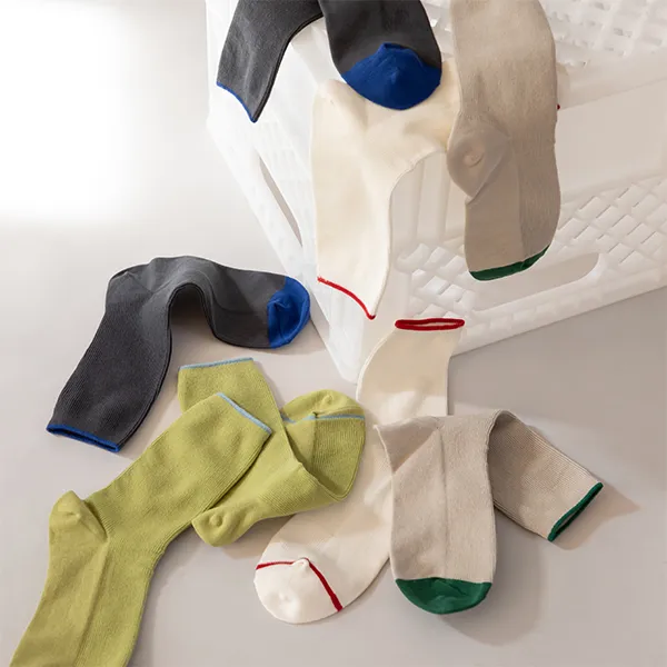 이지핏 미들 코튼 삭스 우먼 4P 세트 - 포인트 - 감도 깊은 취향 셀렉트샵 29CM