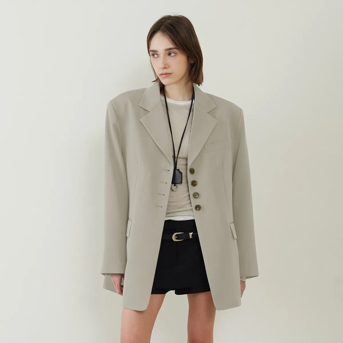 Oversized 4 Button Blazer Sand Beige - 감도 깊은 취향 셀렉트샵 29CM