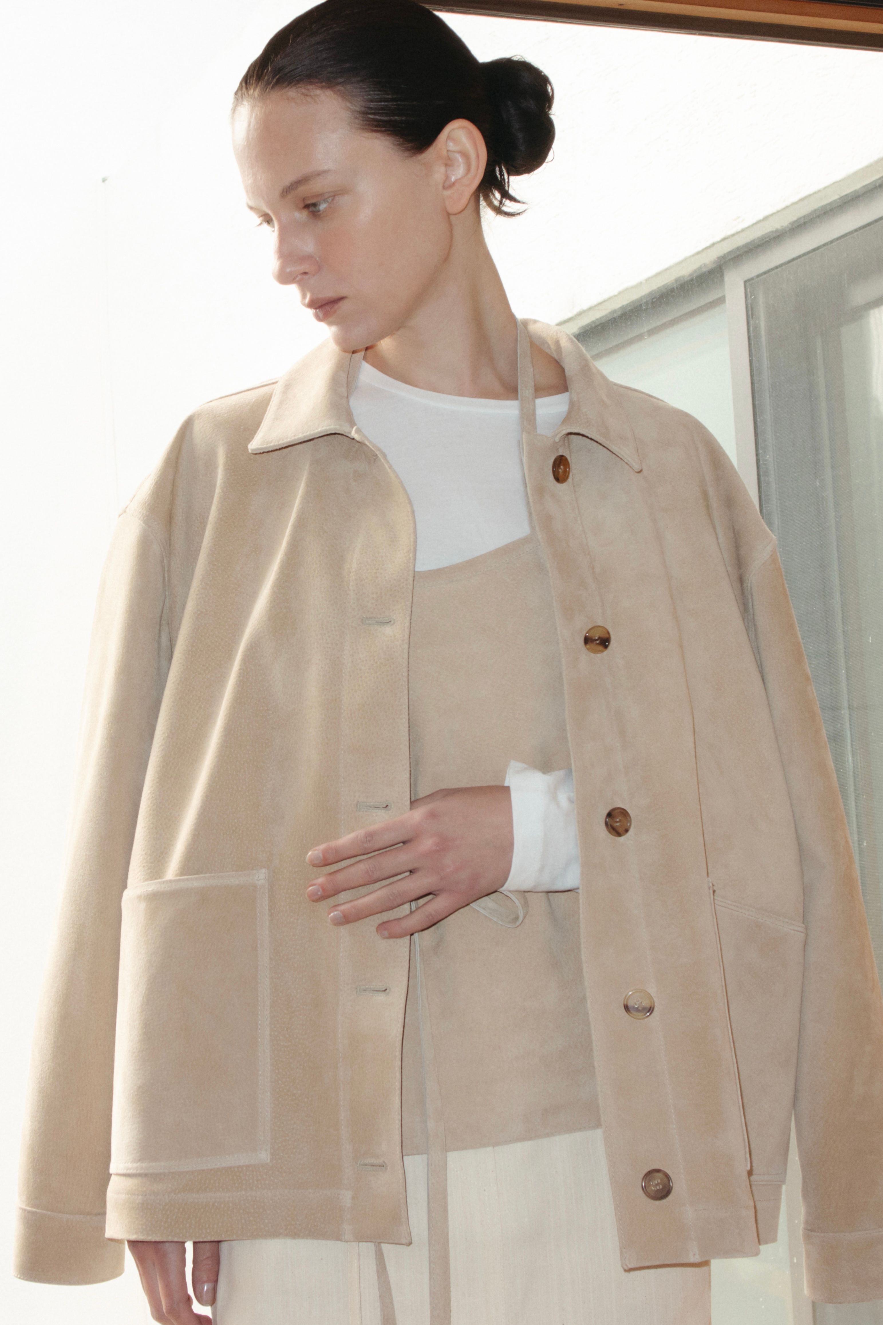 [29CM 단독] Suede work jacket (gray / light beige) - 감도 깊은 취향 셀렉트샵 29CM