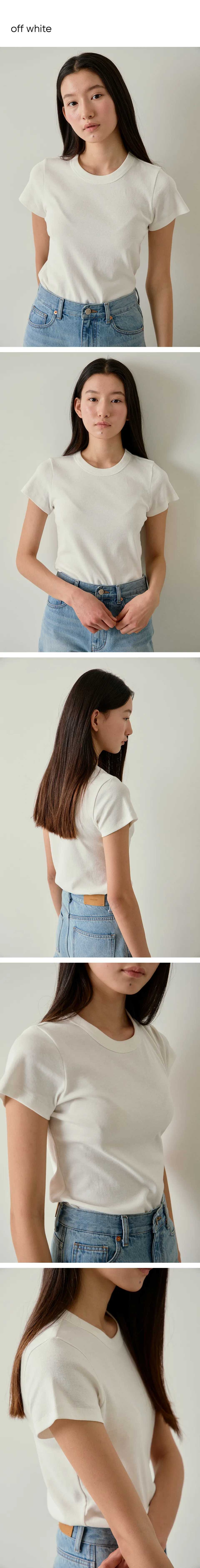 organic cotton rib t-shirt (5colors) - 감도 깊은 취향 셀렉트샵 29CM