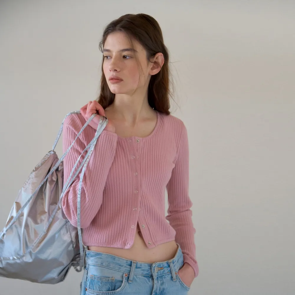 SOFT RIB JERSEY CARDIGAN PINK - 감도 깊은 취향 셀렉트샵 29CM