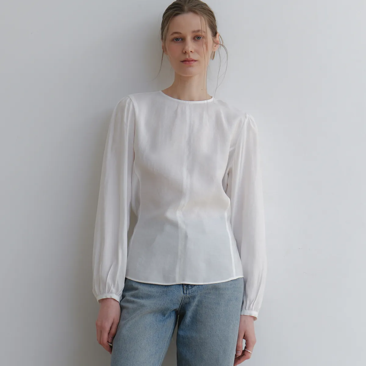 comos 1377 string peplum blouse (ivory) - 감도 깊은 취향 셀렉트샵 29CM