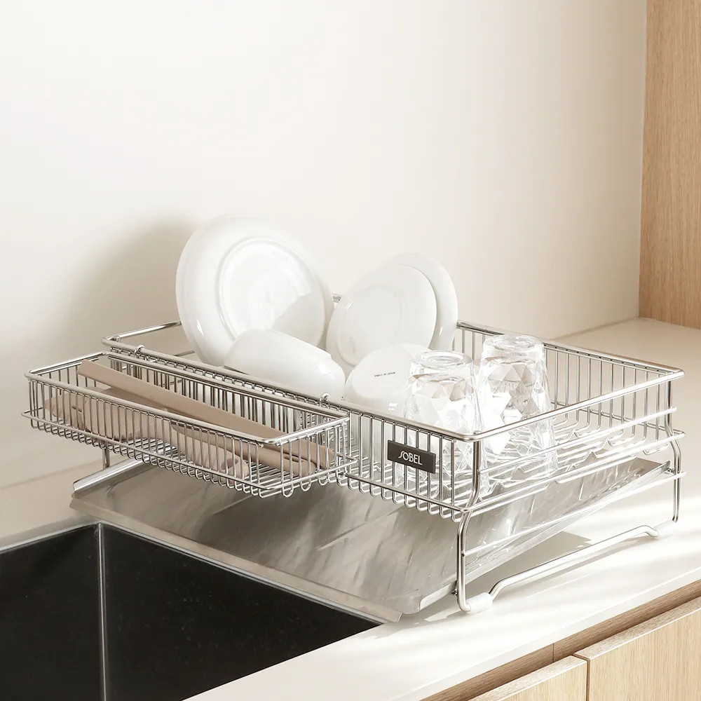 [소벨] 엠보형 연마제 없는 올스텐 304 식기건조대 헤이븐 1단 - 감도 깊은 취향 셀렉트샵 29CM