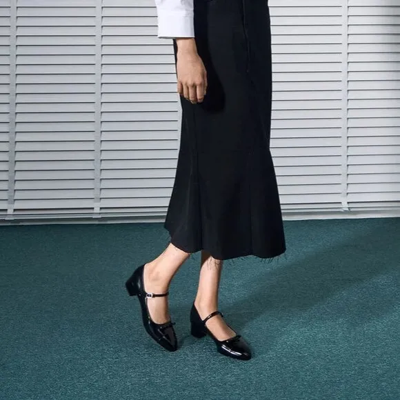 CK1-60580298 보우 캡토 메리제인 펌프스 - 블랙 - 감도 깊은 취향 셀렉트샵 29CM