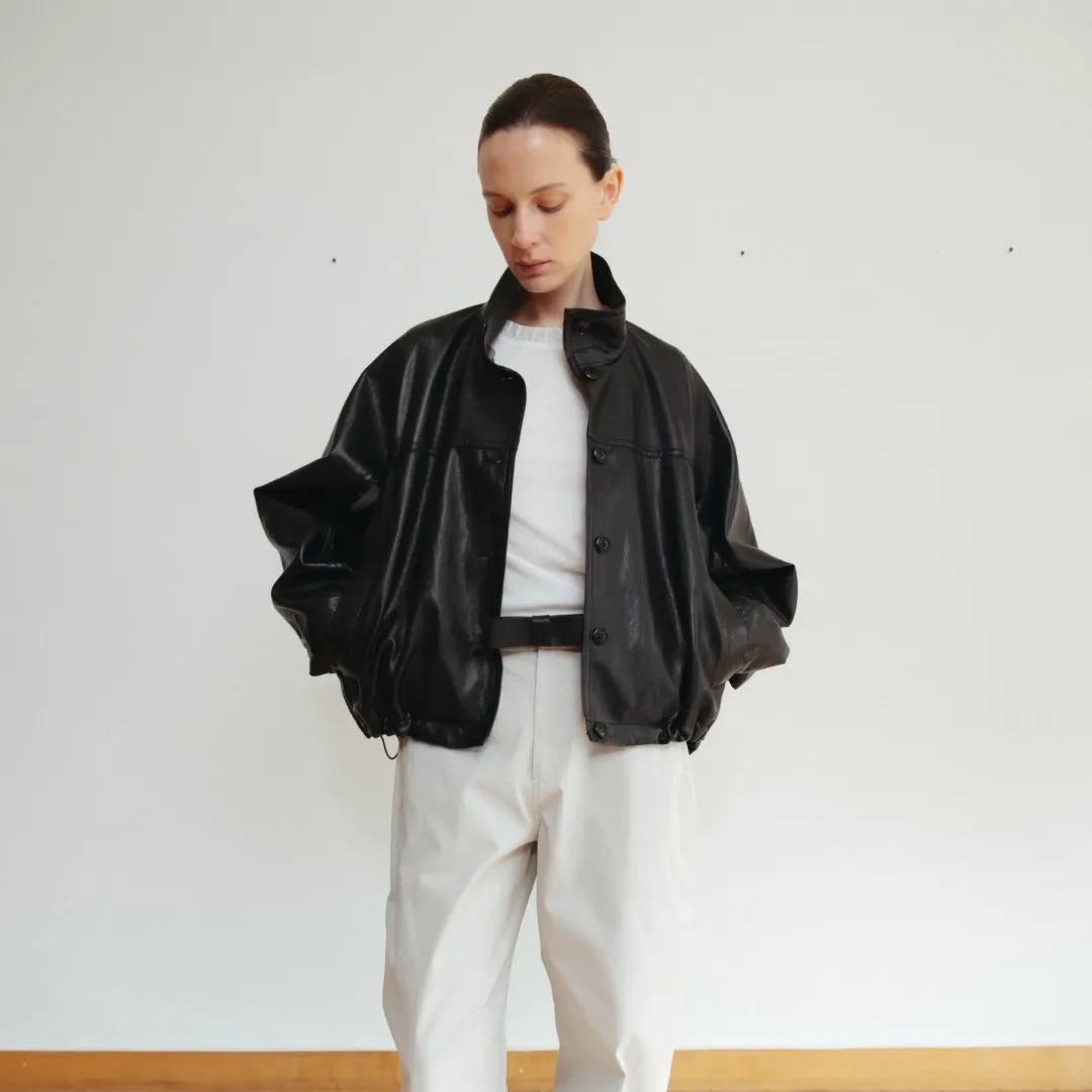 High neck button jacket (black / brown) - 감도 깊은 취향 셀렉트샵 29CM