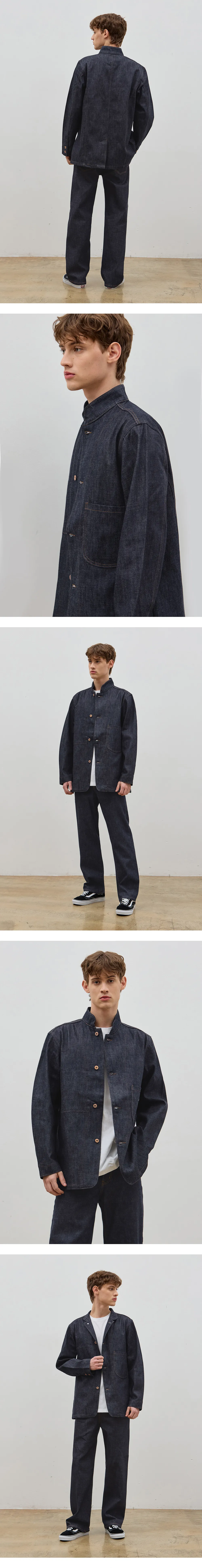 DENIM STAND CALLAR TAILORED JACKET INDIGO C5 - 감도 깊은 취향 셀렉트샵 29CM
