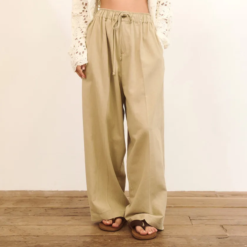 Natural Cotton String Pants (Light Khaki) - 감도 깊은 취향 셀렉트샵 29CM