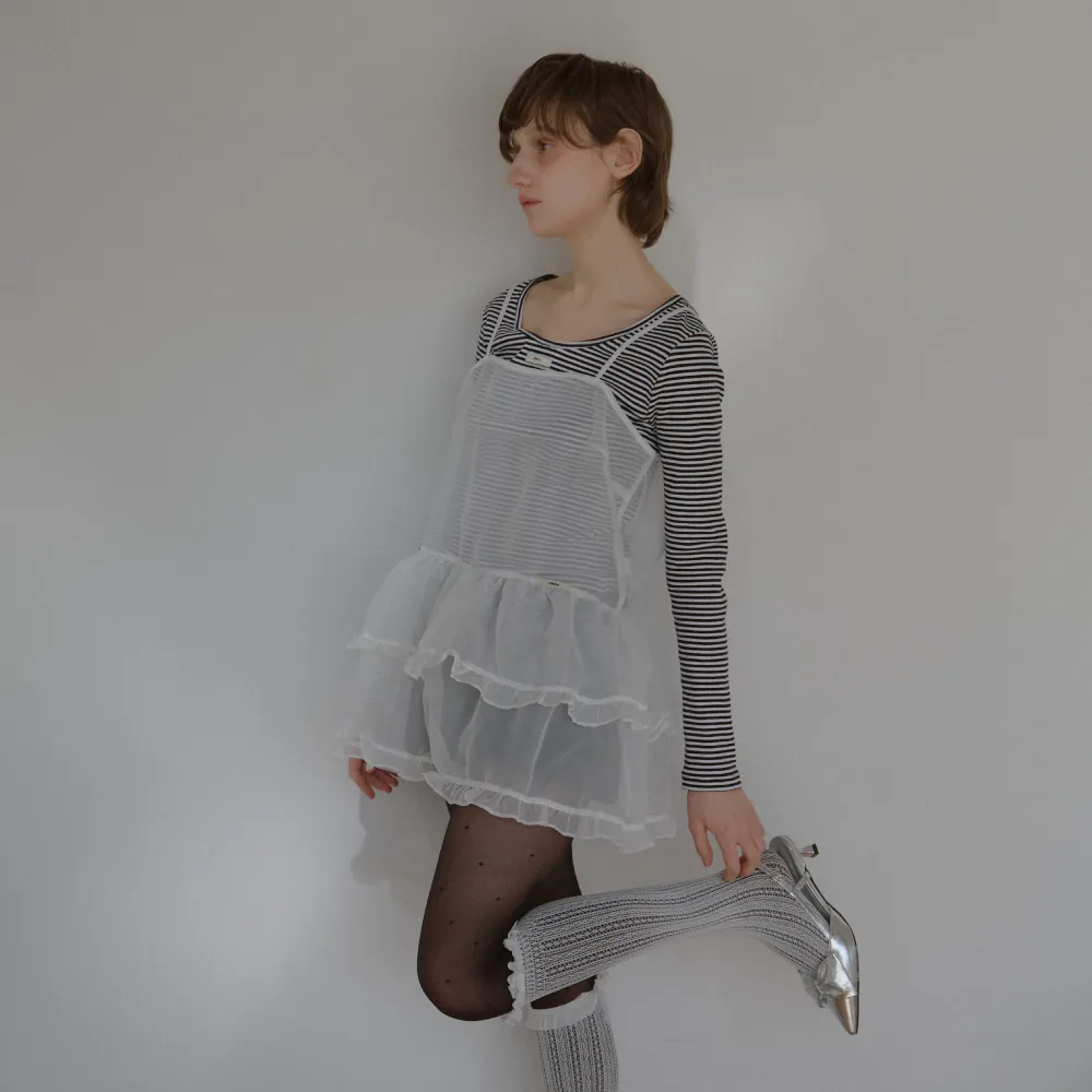 CANCAN LAYERED ONEPIECE_WHITE - 감도 깊은 취향 셀렉트샵 29CM